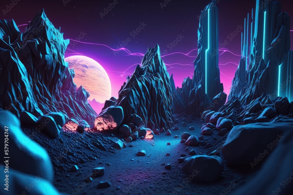 Alien Planet sci-fi outer space encounter wallpaper generative ai ...