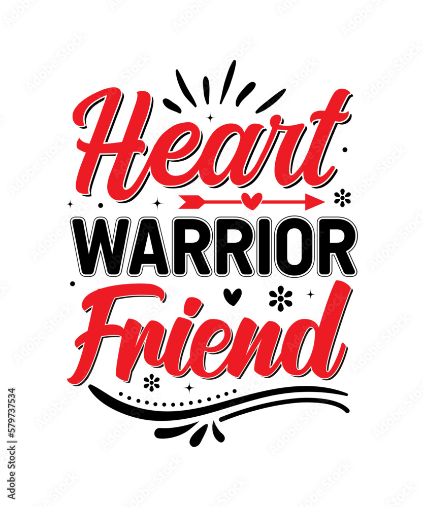 Heart warrior friend T-Shirt Design, Heart Svg Bundle, Heart Svg, Hand ...