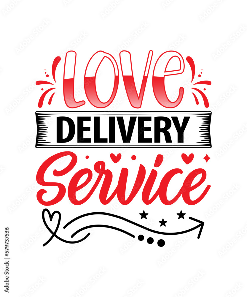 Love delivery service T-Shirt Design, Heart Svg Bundle, Heart Svg, Hand ...