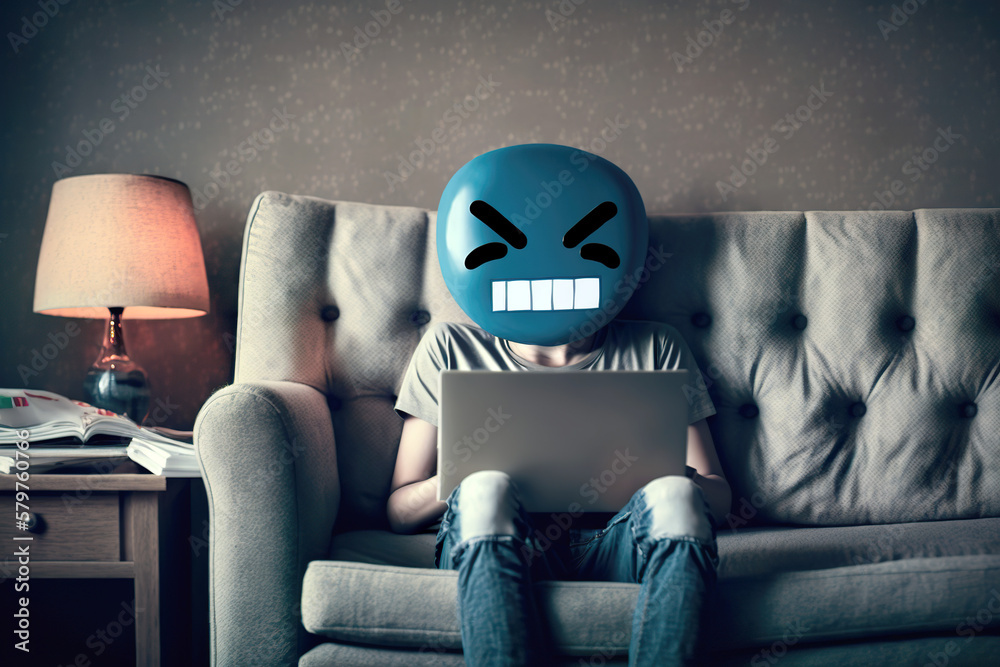 Internet bullying concept. Children are also bullied on social media ...