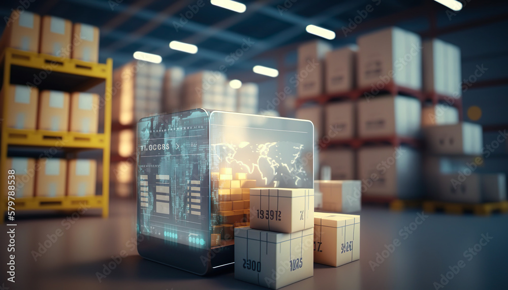 Business management or organization with smart system..package box or ...