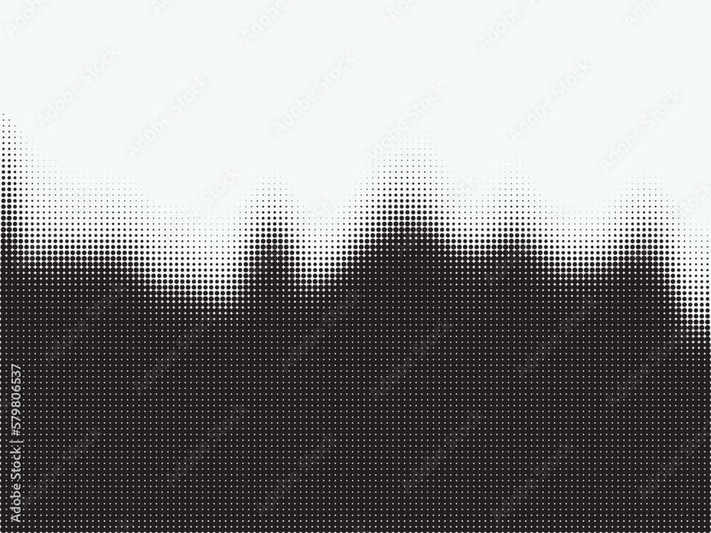 Monochrome Dots Background. Fade Texture. Vintage Pop-art Backdrop ...