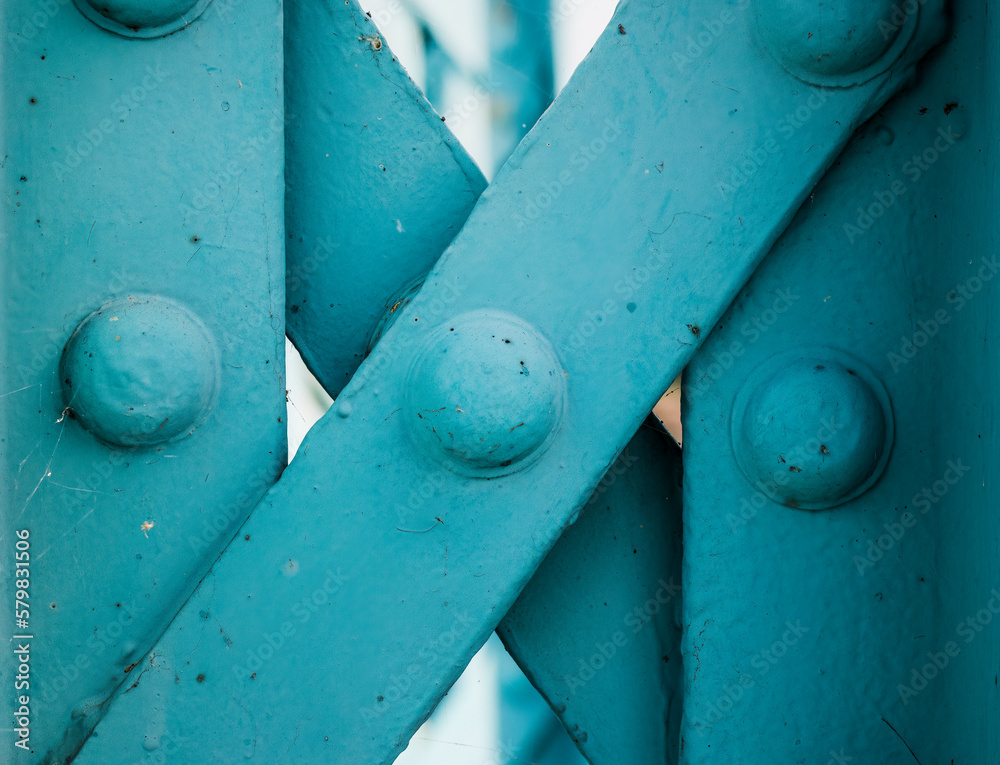 Steel structure of the bridge on the hydrotechnical facility in Wrocław ...