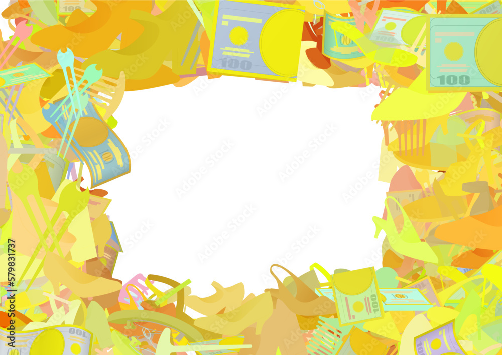 Background pattern abstract design texture. Border frame, transparent ...