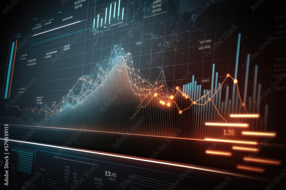 Growth strategy business graph analysis concept. AI Generation Stock ...