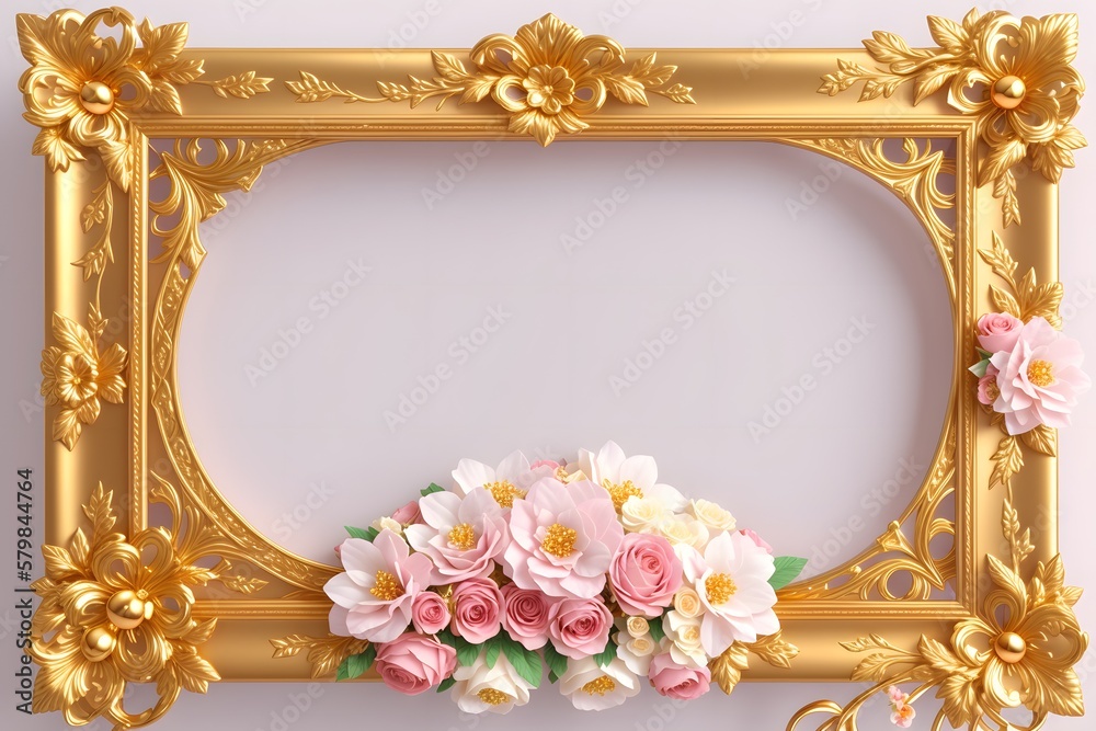 Wedding invitation frame Stock Illustration | Adobe Stock