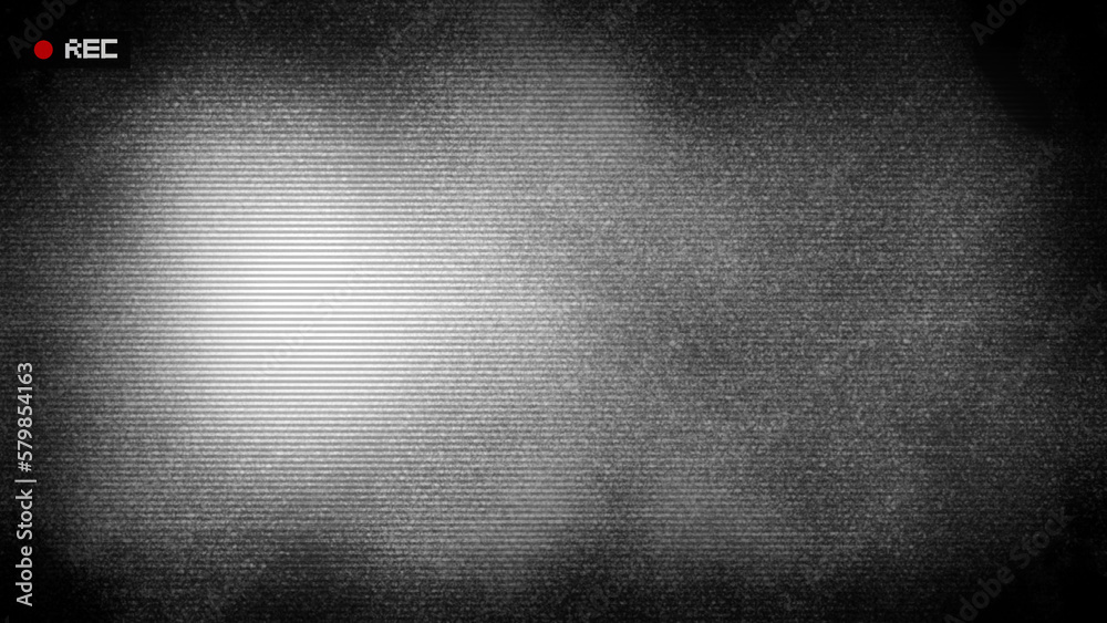 Retro CCTV or VHS video white noise background texture transparent ...