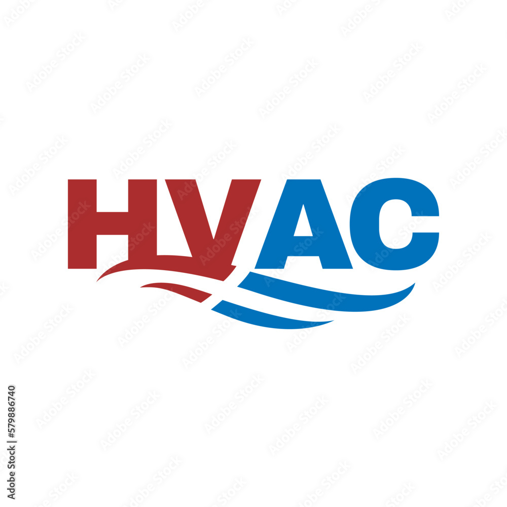 heating and cooling letter hvac logo design vector business company ...