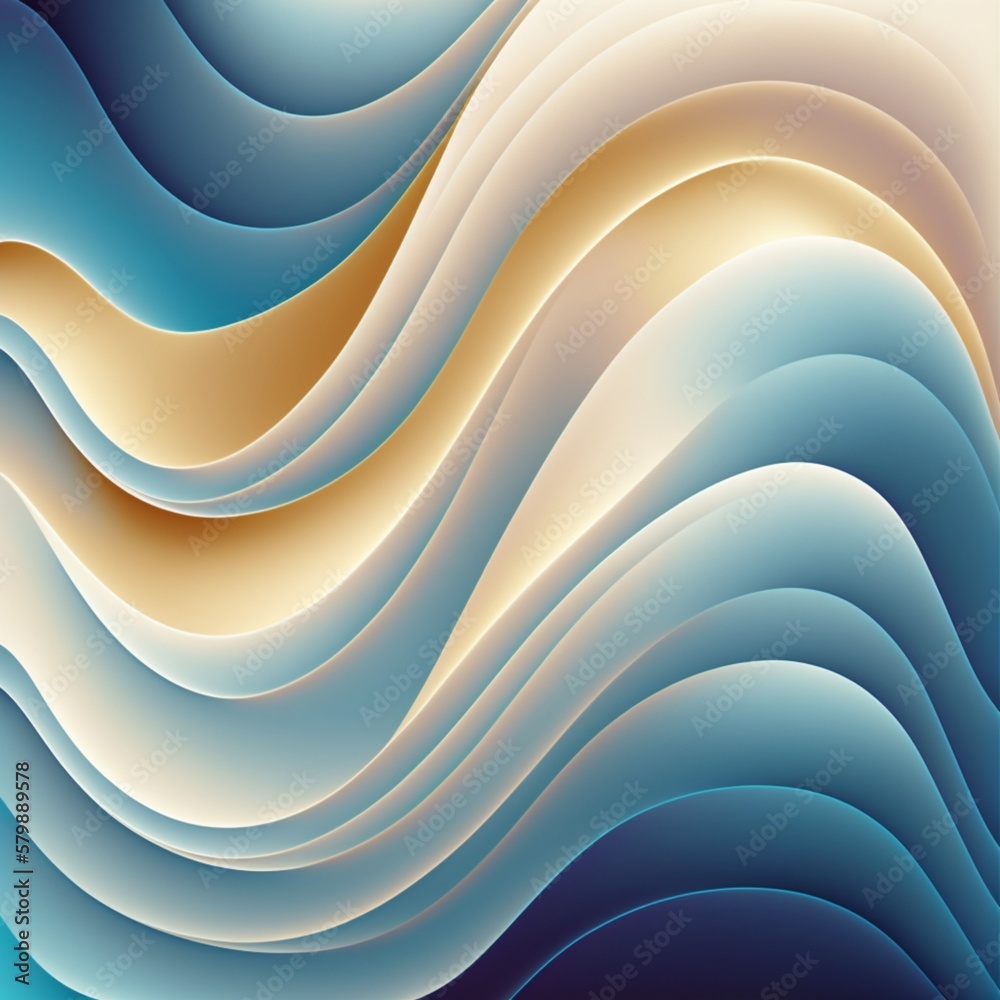 gradient, visually appealing wave pattern, subtle, abstract blue ...