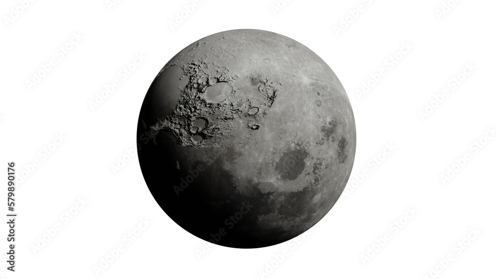 moon in the dark. Photo Realistic Moon as transparent png file ...