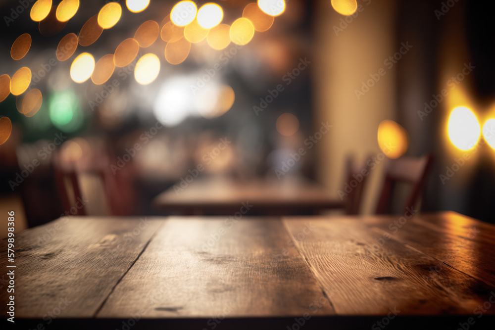 Empty wood table for product display in blur background of admirable ...