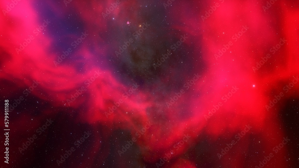 red-violet nebula in outer space, horsehead nebula, unusual colorful ...