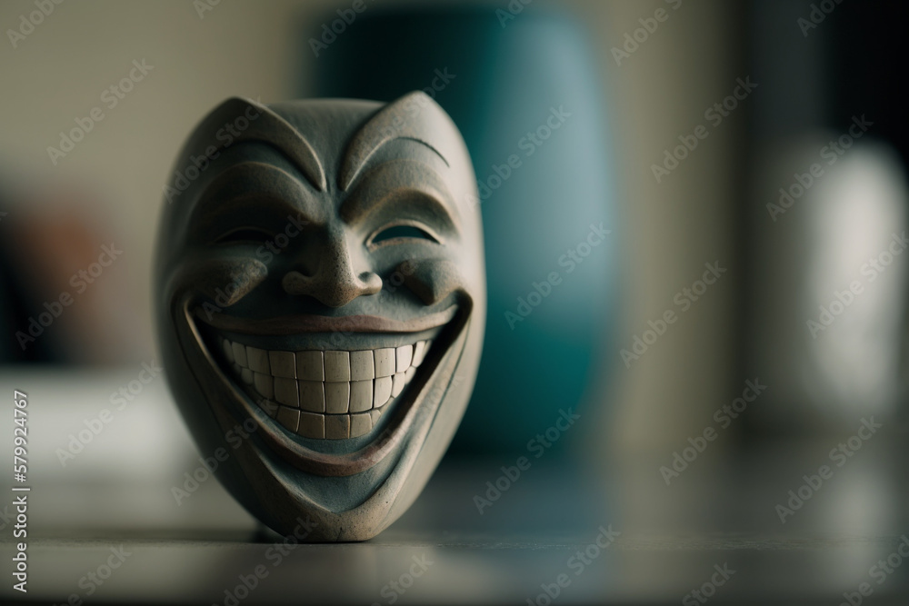 April fools day. April 1st. Fools. Mask of laughter and smiles. Joy and ...