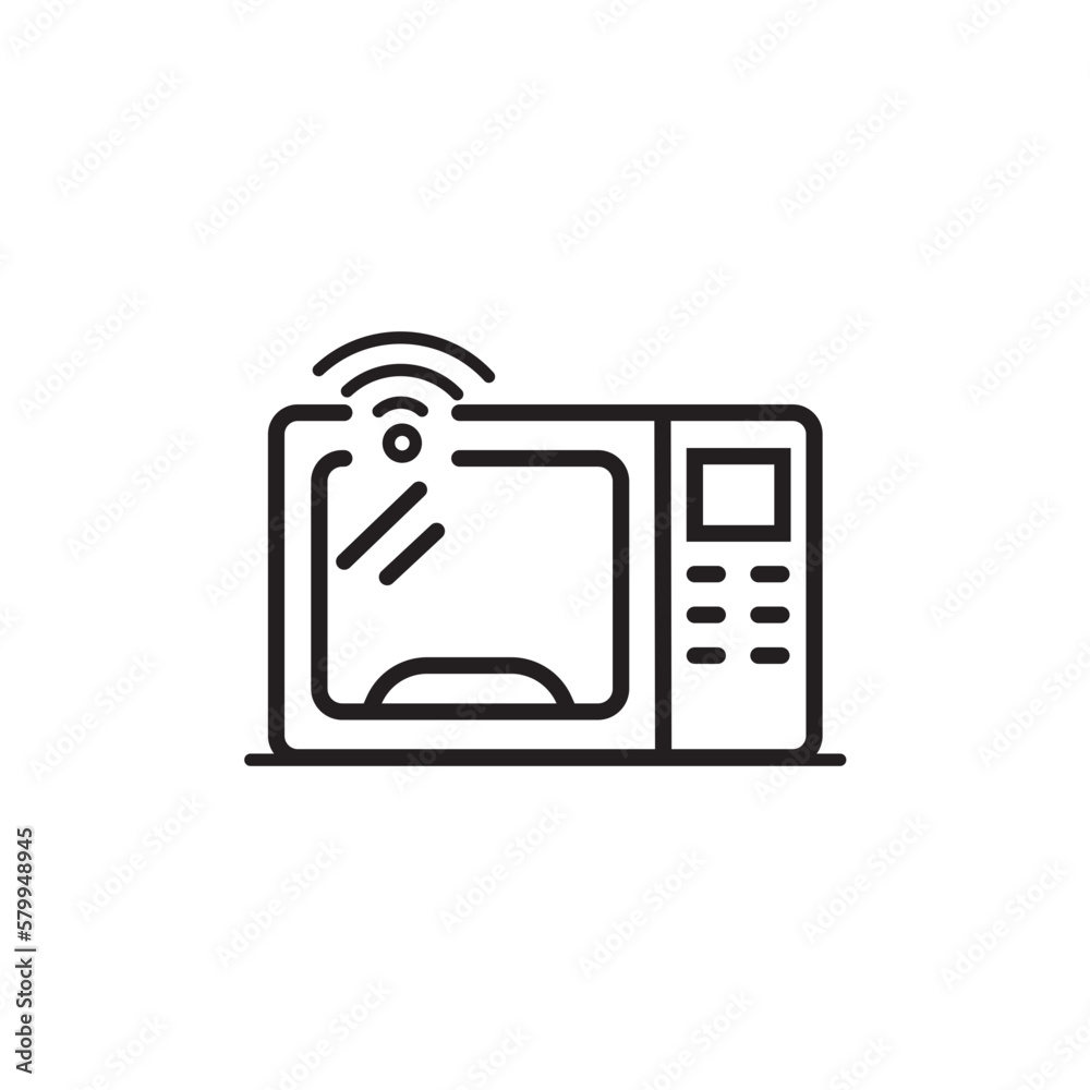 microwave icon microwave oven logo for app web logo banner button icon ...