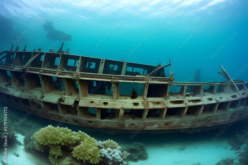 Japanese Teshio Maru Standard 1 V Freighter Wreck from WWII, Palau ...