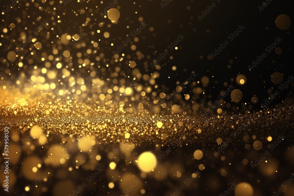 Ilustrace „Gold Glitter Background. Dark Gold Background. Gold Glitter ...