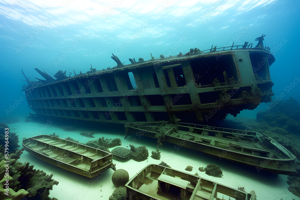 Japanese Teshio Maru Standard 1 V Freighter Wreck from WWII, Palau ...