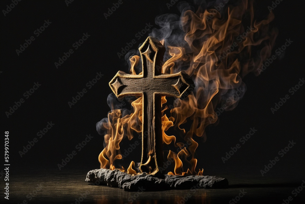 Cross of christian religion. orthodoxy and catholicism divine symbols ...