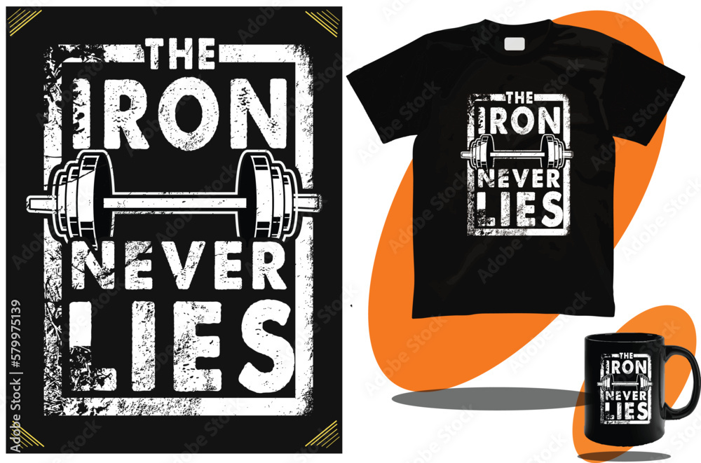 Gym Fitness T shirt design and mug design vector for boys and girls and ...