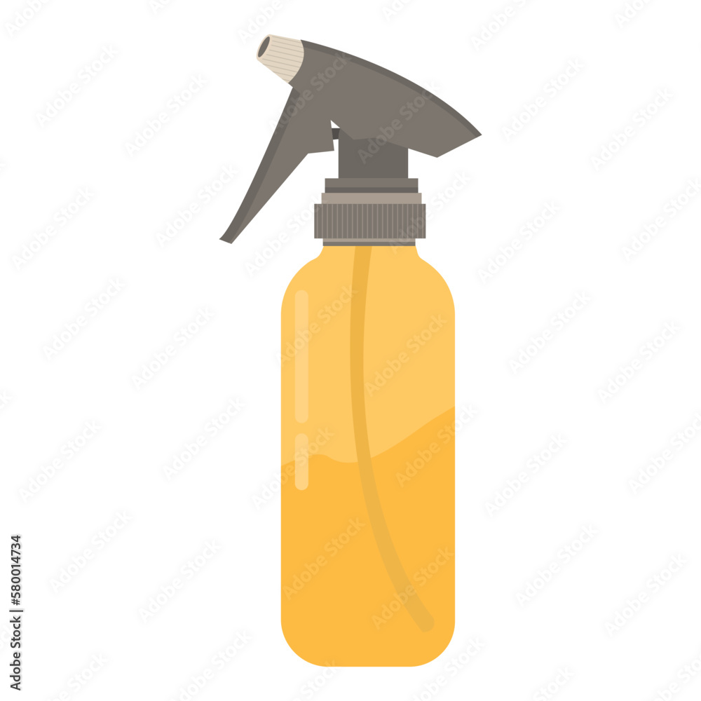 Vector cartoon image of a hair pulverizer. The concept of self-care and ...