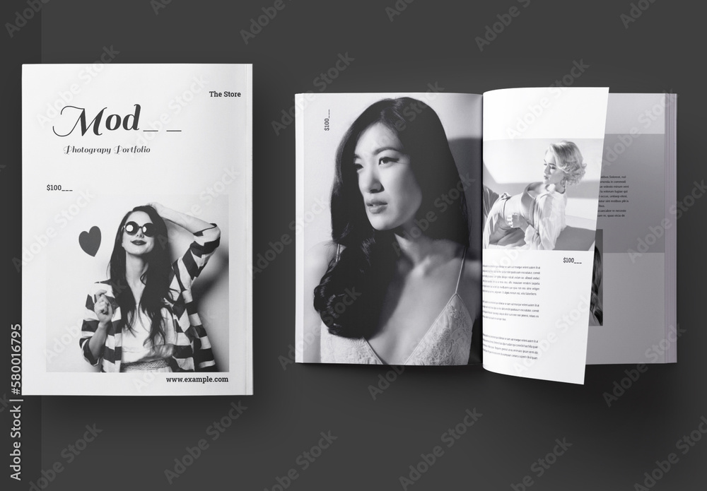Mod Portfolio Magazine Templates Stock Template | Adobe Stock