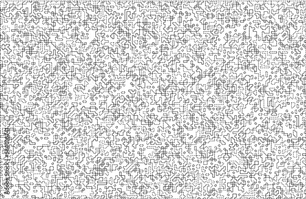 Vetor de Stylish texture with figures from lines and dashes .Abstract ...