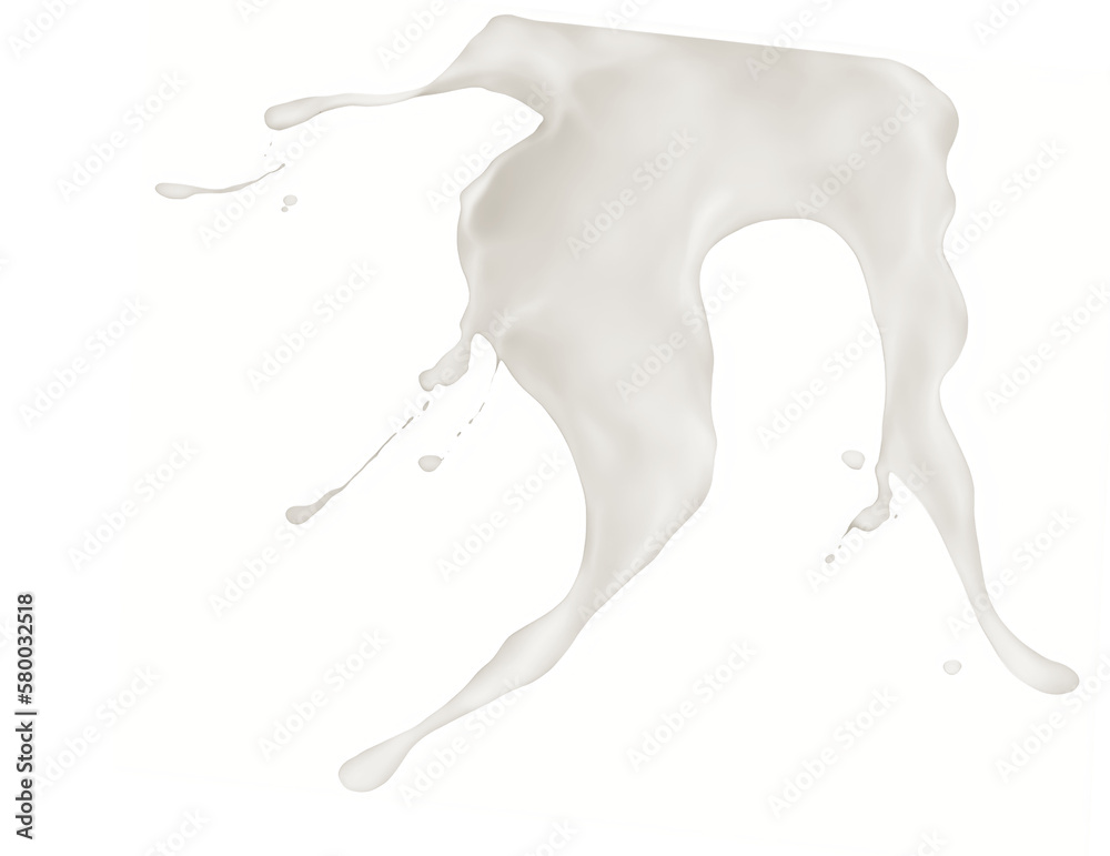 Milk Splash on transparent png, easy to use Stock Illustration | Adobe ...