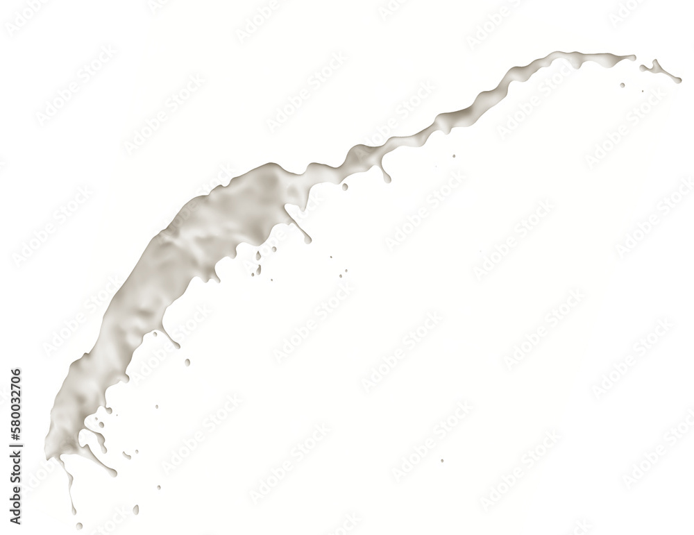 Milk Splash on transparent png, easy to use Stock Illustration | Adobe ...