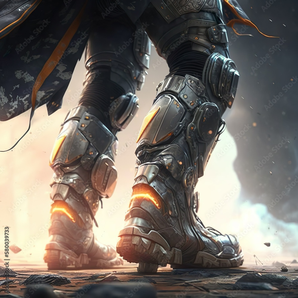 Interstellar Armor A Hyper-Realistic Character Design with Futuristic ...