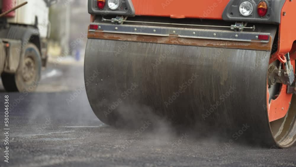 Asphalt steam road roller with heavy vibration roller compactor press ...