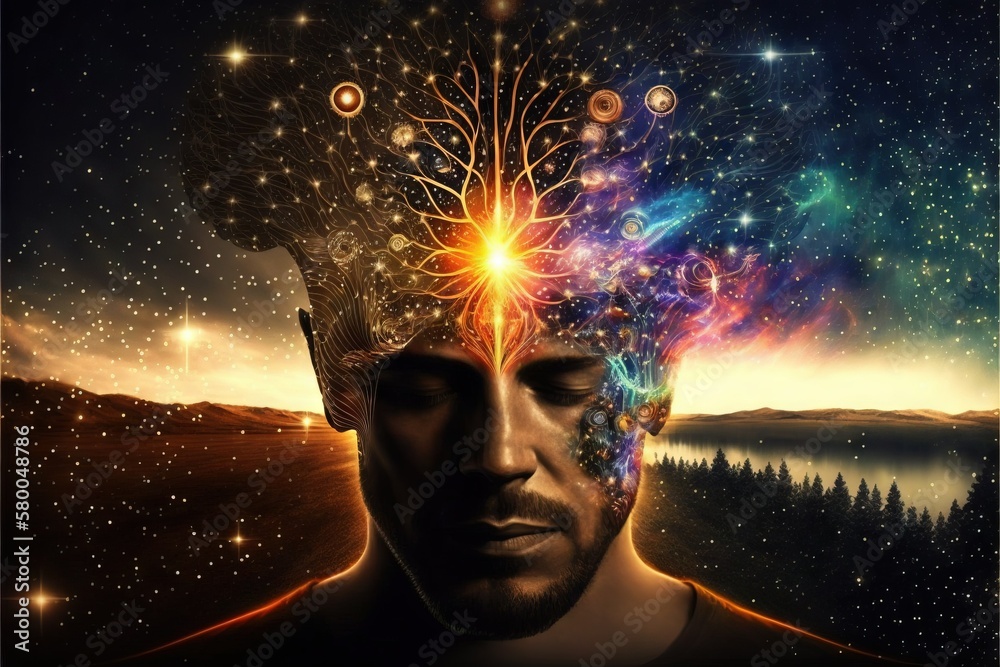 Concept of consciousness. Mind in harmony Stock Illustration | Adobe Stock