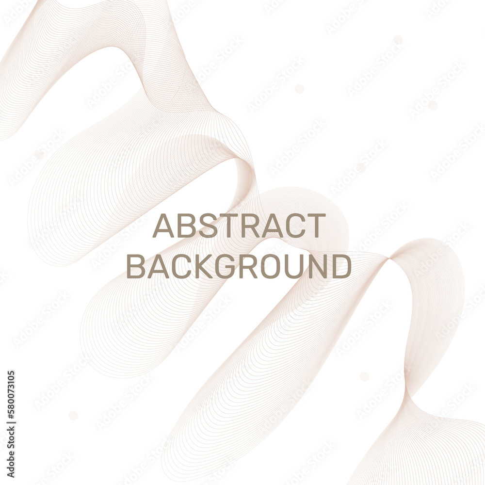 Abstract banner template with beautiful wavy lines and simple geometric ...