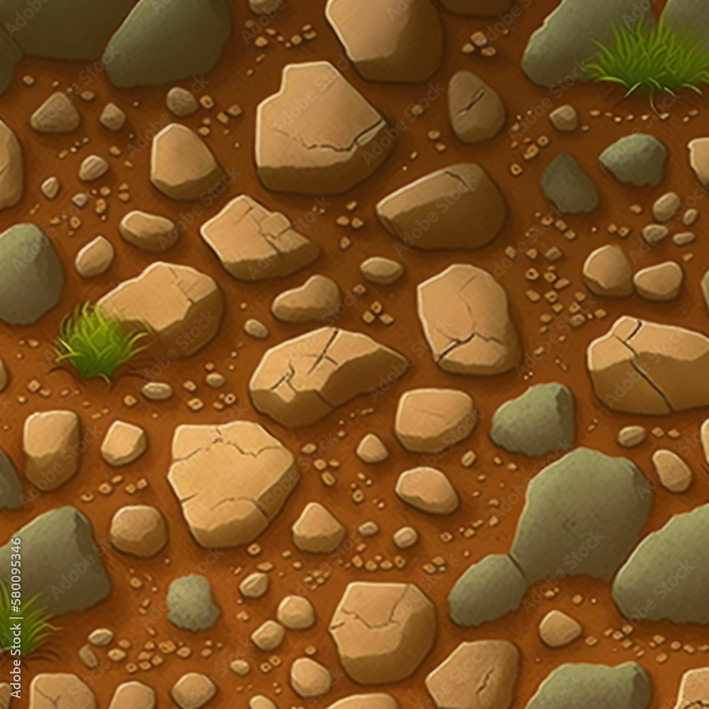 Dirt Floor Seamless Texture for Cartoon Games: Rustic and Authentic ...