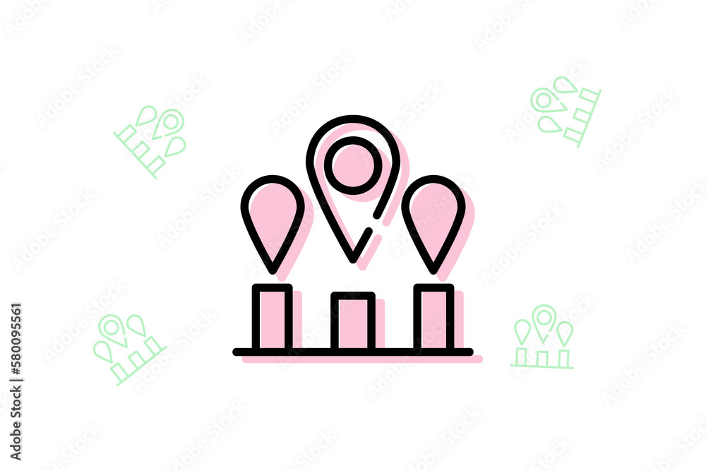 Data visualization icons set related to business, strategy, management ... Data visualization icons set related to business, strategy, management ...