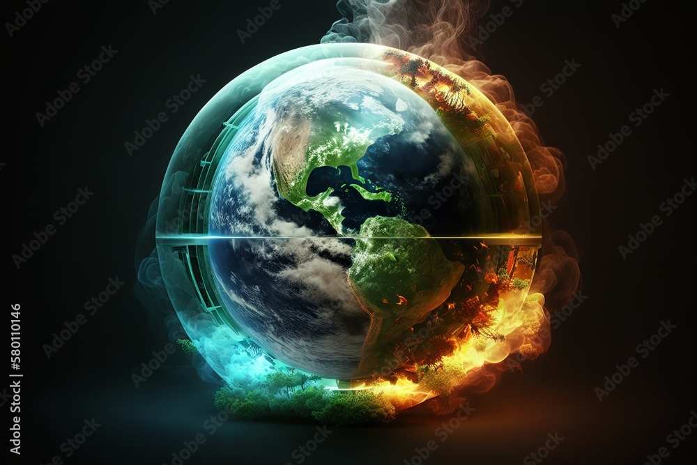The Earth is burning, experiencing heat waves and the melting of polar ...