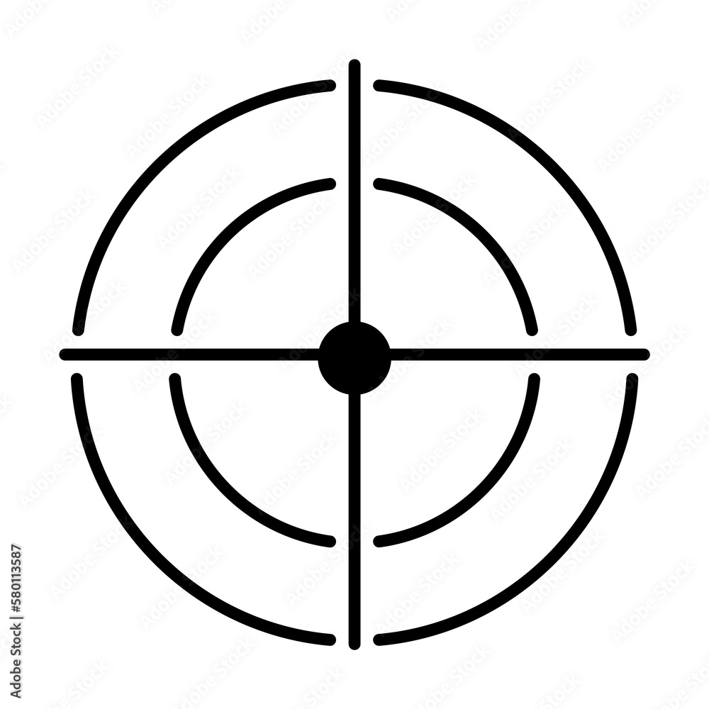 target field outline icon on light background Stock Photo | Adobe Stock