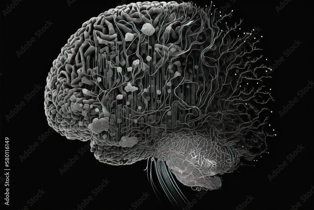 Neural interface connecting human brain to computer network in a ...