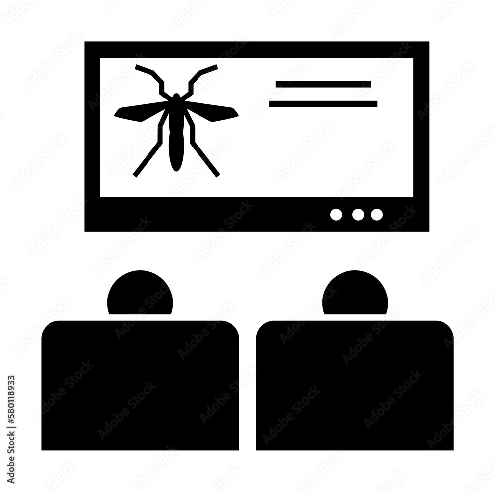 Awareness, campaign, dengue, virus icon. Element of aedes mosquito and ...