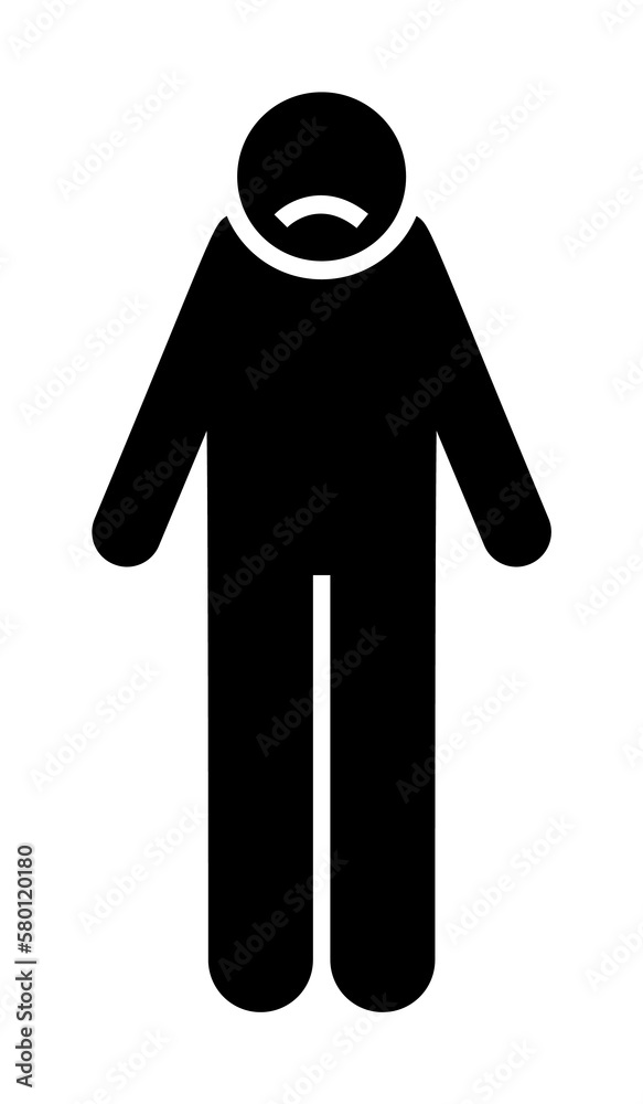 Patient, pain, problem icon. Element of amyotrophic lateral sclerosis ...