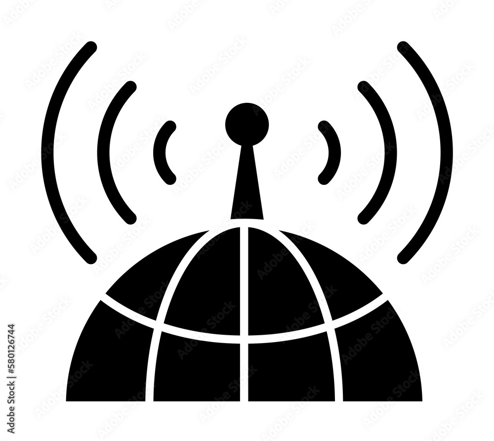 Global Earth connection icon. Simple connection sign icons for ui and ...