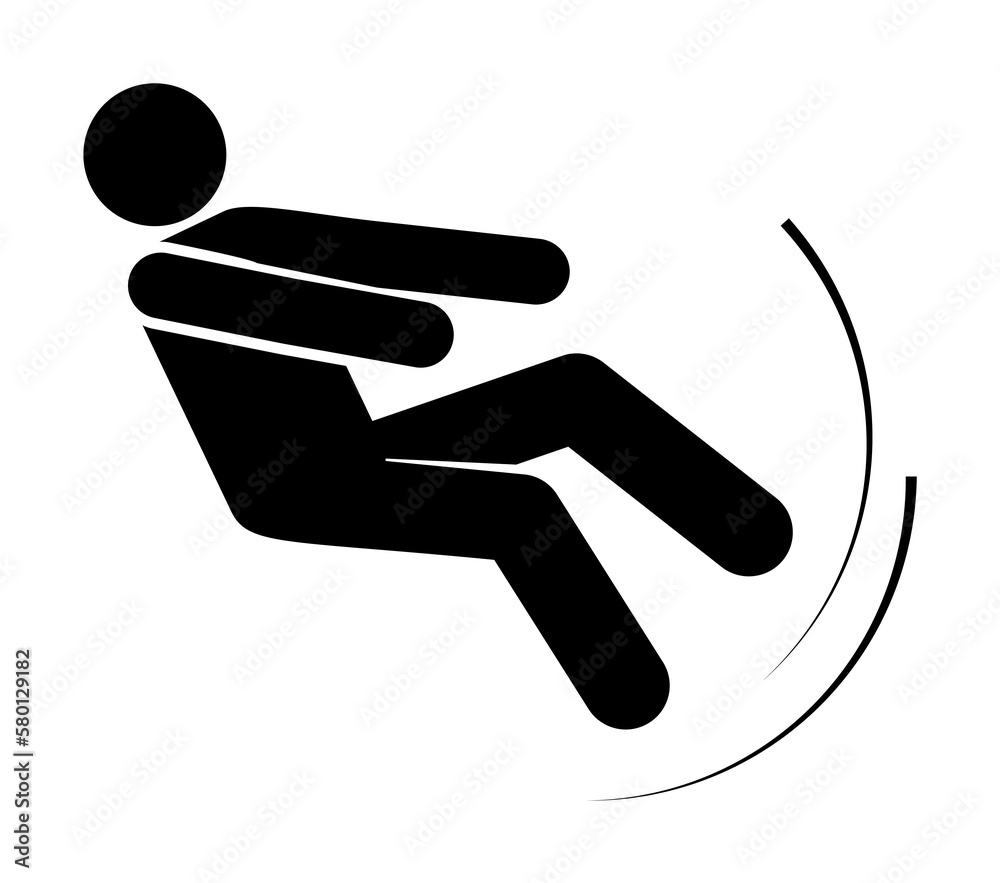 Man, fall, imbalance, person icon. Element of man fall down. Premium ...