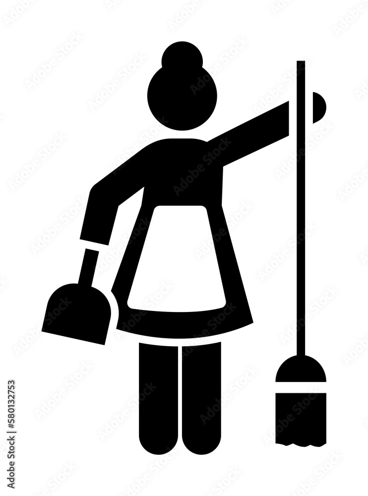 Cleaning, woman, maid, human icon. Element of hotel pictogram icon ...