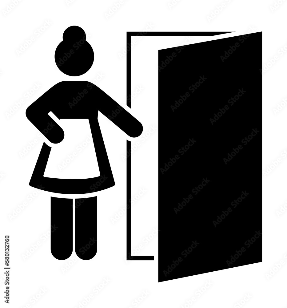 Welcome, maid, promoter, seller icon. Element of hotel pictogram icon ...