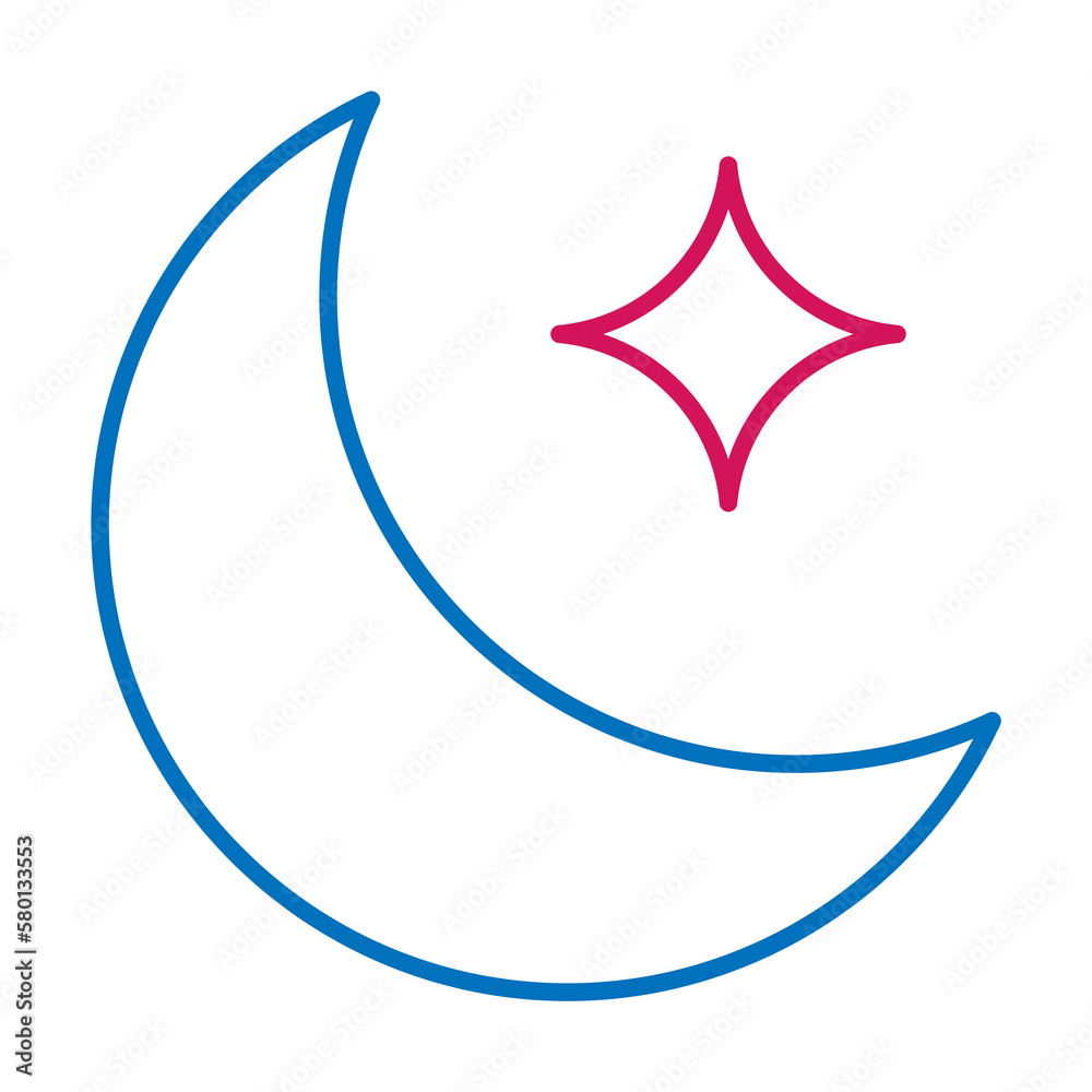 Blue Islam Symbol