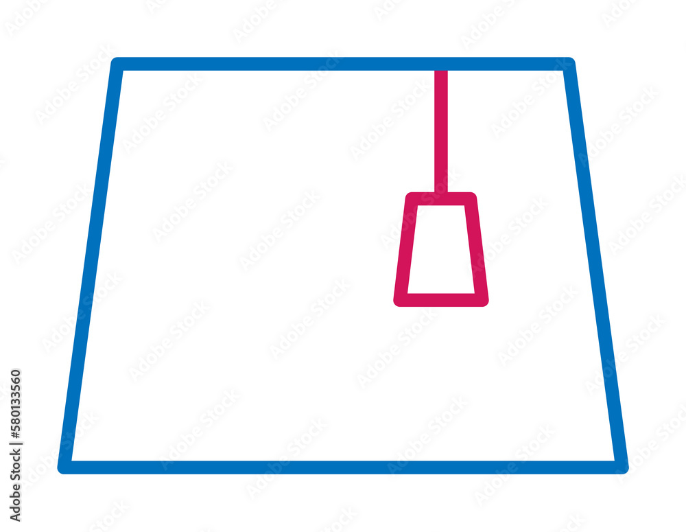 Islam, muslim cap 2 colored line icon. Simple blue and red element ...