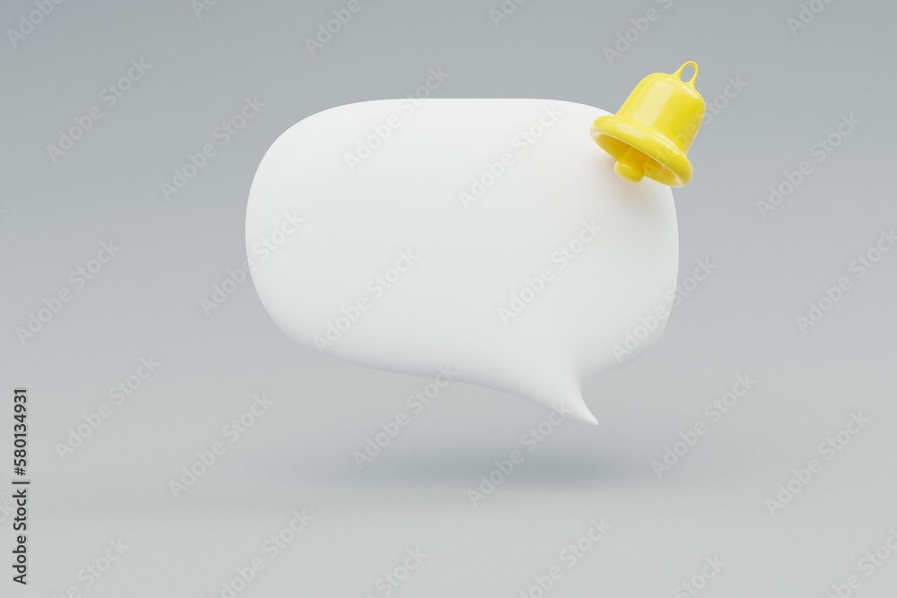 floating chat symbol for smartphone application ui on orange background ...