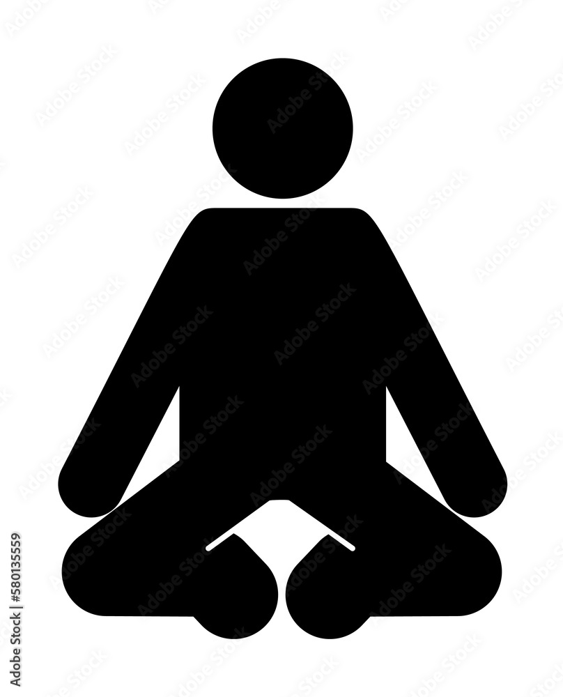 Man, knee, bend icon. Element of man squatting icon. Premium quality ...
