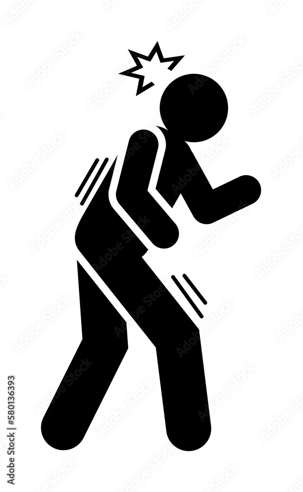 ภาพประกอบสต็อก Man, aggressive, angry icon. Element of negative ...