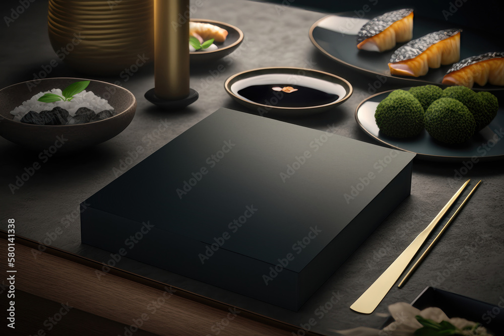 Sushi and Japanese food restaurant concept design of the invation ...