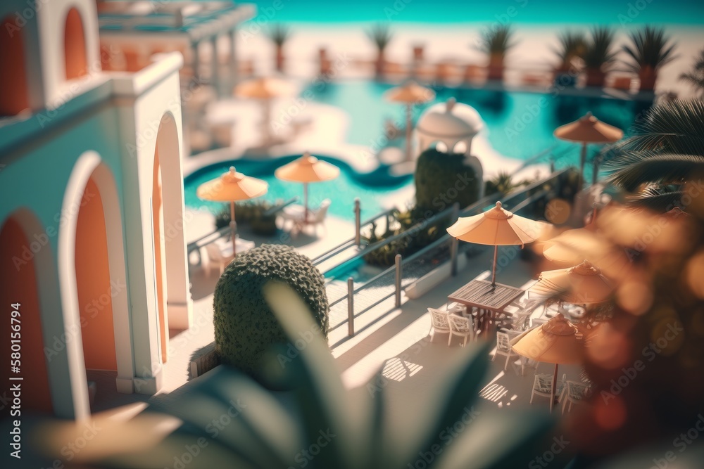 Cinematic Beach Resort: Ultra-Wide Angle Bokeh Shots, Unreal Engine 5 ...